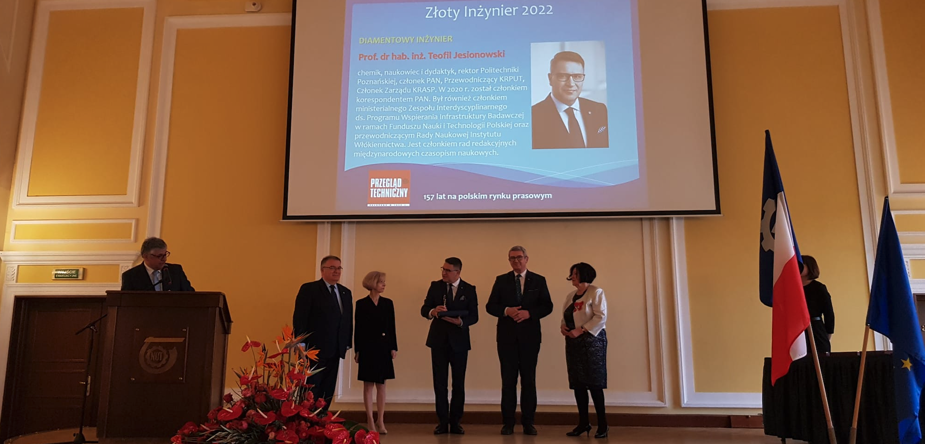 Prof. Teofil Jesionowski, rektor Politechniki Poznańskiej, uhonorowany ...