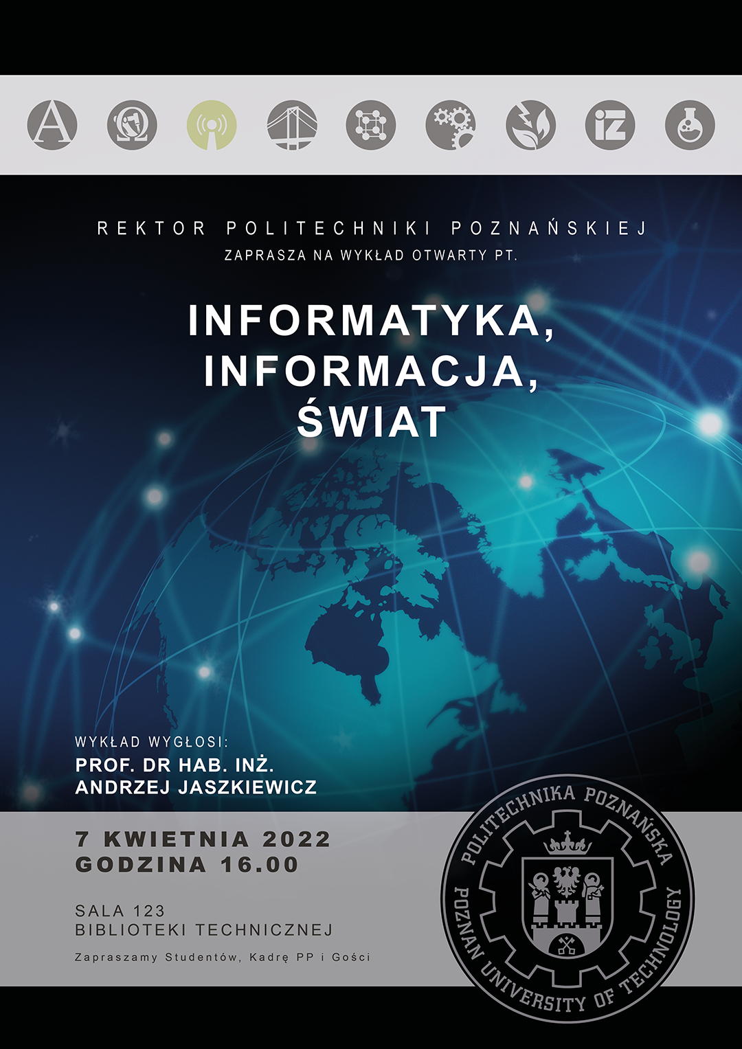 Wykład otwarty "Informatyka, Informacja, Świat" | Politechnika Poznańska