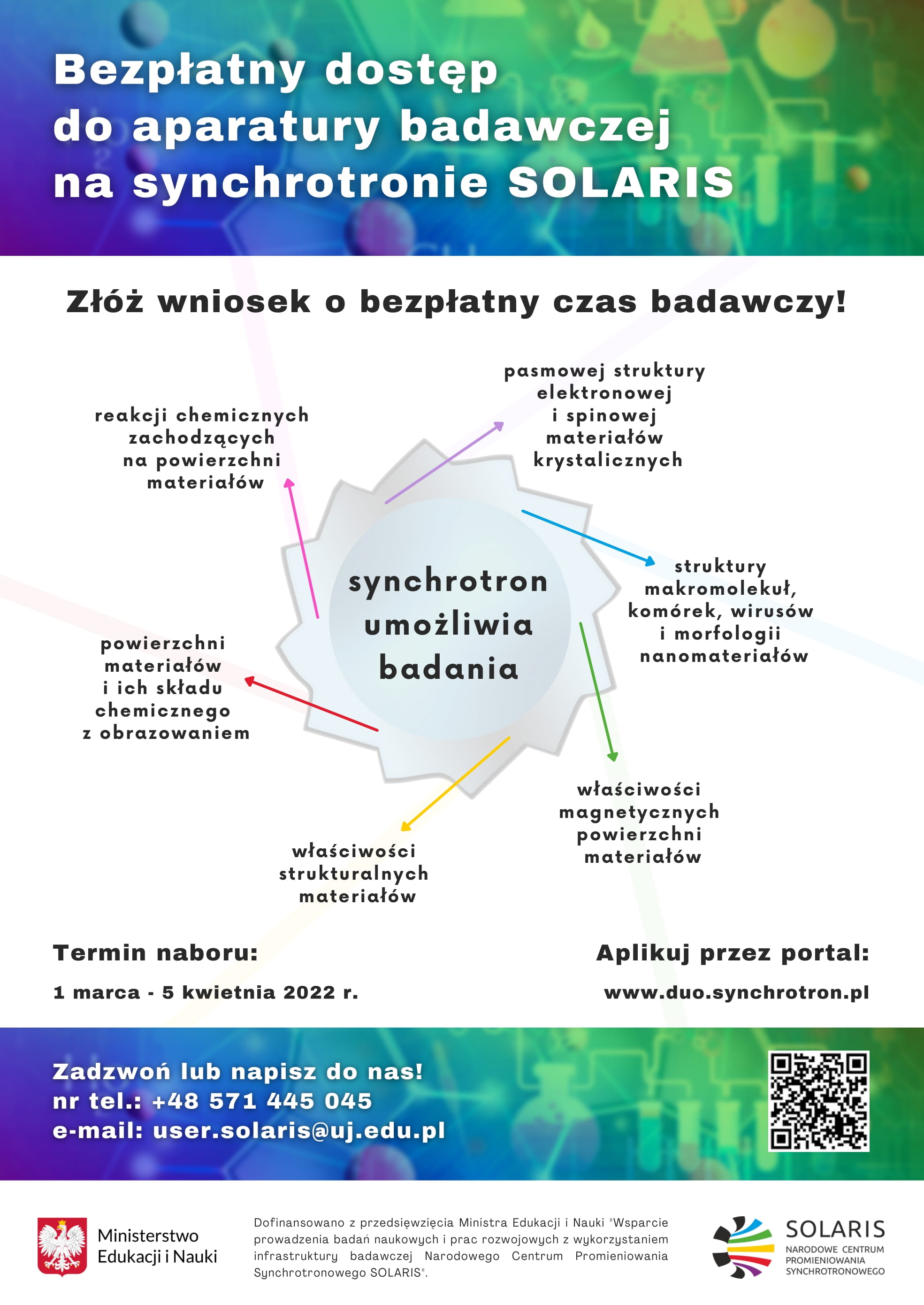 Bezpłatny dostęp do aparatury badawczej synchrotronie SOLARIS ...